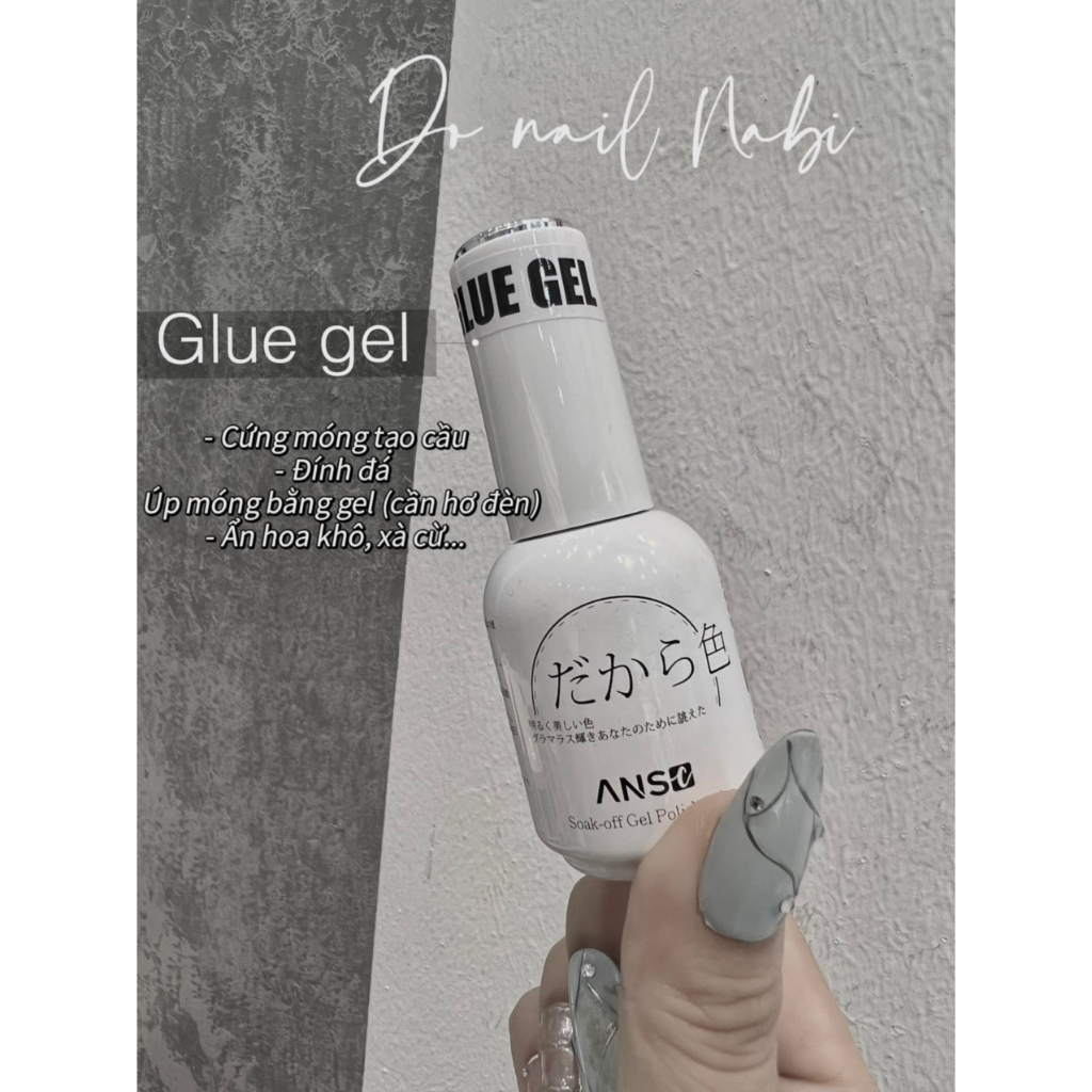 [ phụ kiện nails chính hãng ] Glue gel 4 in 1 - úp móng bằng xgel, cứng ...