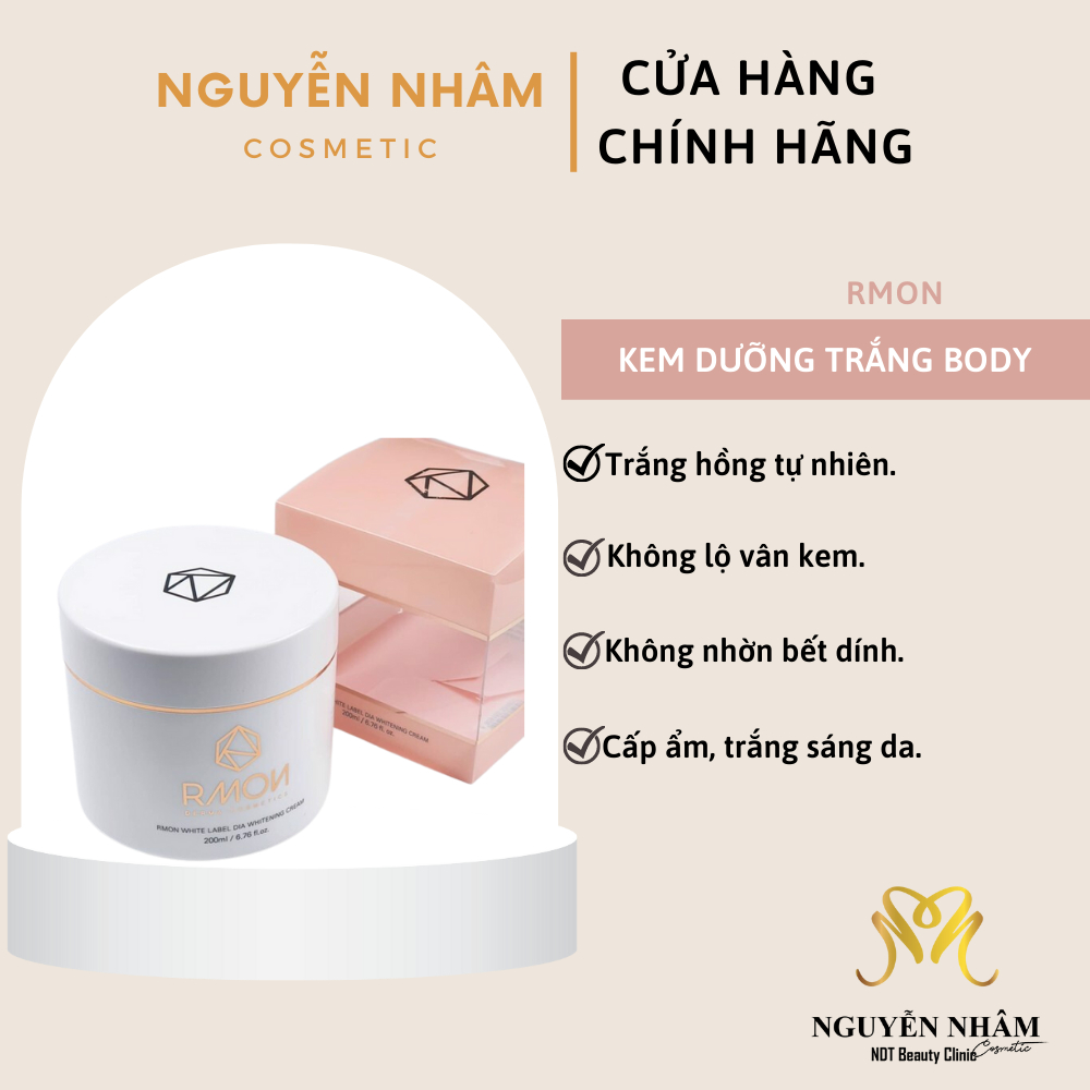 [NHẬP KHẨU] Kem Dưỡng Trắng Da Body RMON - Kem Tế Bào Gốc Body RMON ...