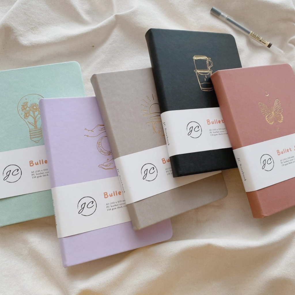 Sổ Tay Bìa Da Cao Cấp A5 160GSM- Sổ Bullet Journal nước ngoài như ...