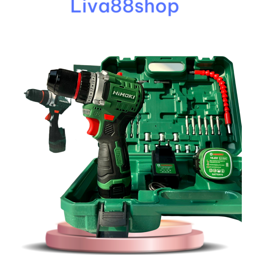 Máy khoan pin HIMOKI 954 động cơ không chổi than đầu 10li 4cell ...