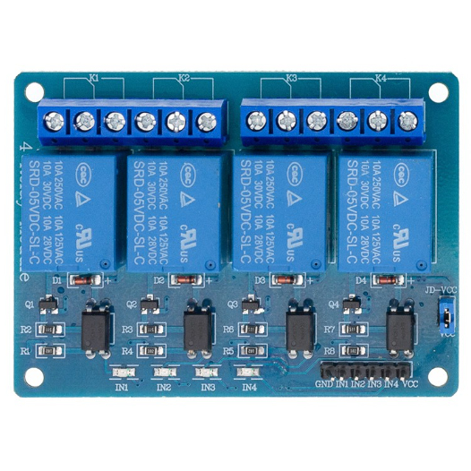 MODULE RELAY 4 KÊNH 5V-220VAC/10A | Shopee Việt Nam