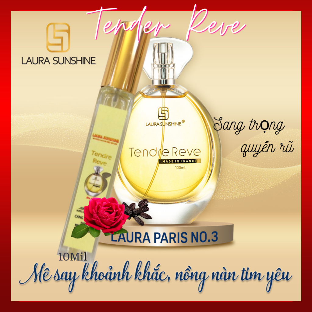 Nước hoa Nữ Số 3 - Tendre Reve Laura Paris No3 - Chai chiết [10mil ...