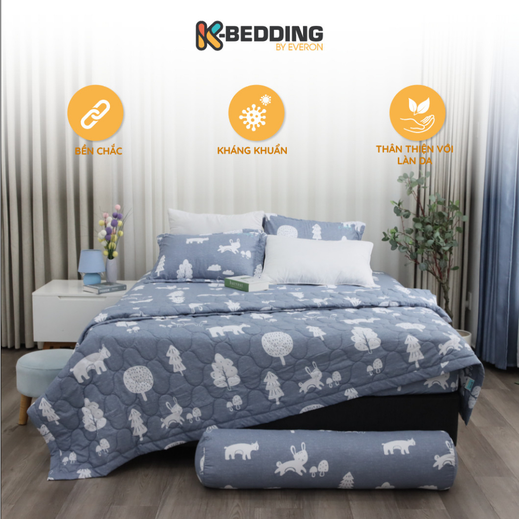 Bộ ga giường drap giường K-Bedding by Everon KMP 306 & 308 chất vải ...