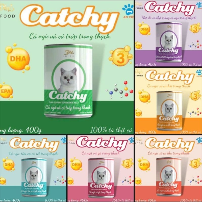 [400g] Pate Catchy cho mèo lon 400g | Shopee Việt Nam
