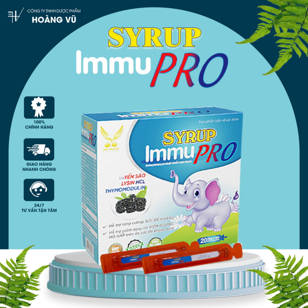[Chính Hãng] Syrup IMMU PRO - Siro ăn ngon, tiêu hoá tốt, tăng đề kháng ...