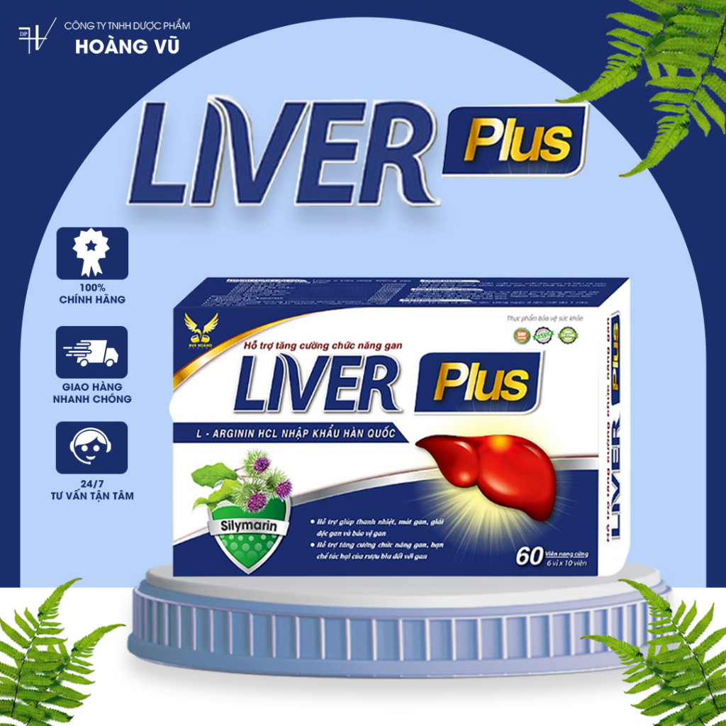 [Chính Hãng] Viên uống hỗ trợ giải độc gan LIVER PLUS 6 vỉ x 10 viên ...