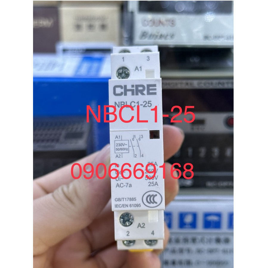 Contactor Khởi Động Từ 1 Pha 25A NBLC1-25 Hiệu CHRE Cài DIN Thanh Ray NBLC125 | Shopee Việt Nam