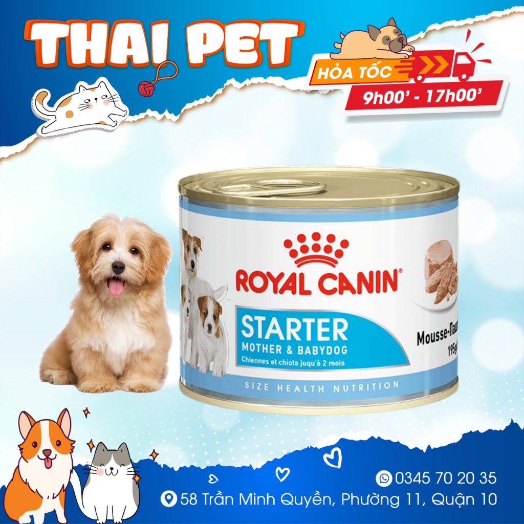 Royal Canin Starter Mother & Baby Dog (Lon 195g) | Shopee Việt Nam