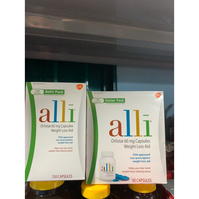 Viên uống giảm cân Alli Orlistat 60mg Weight Loss Aid | Shopee Việt Nam