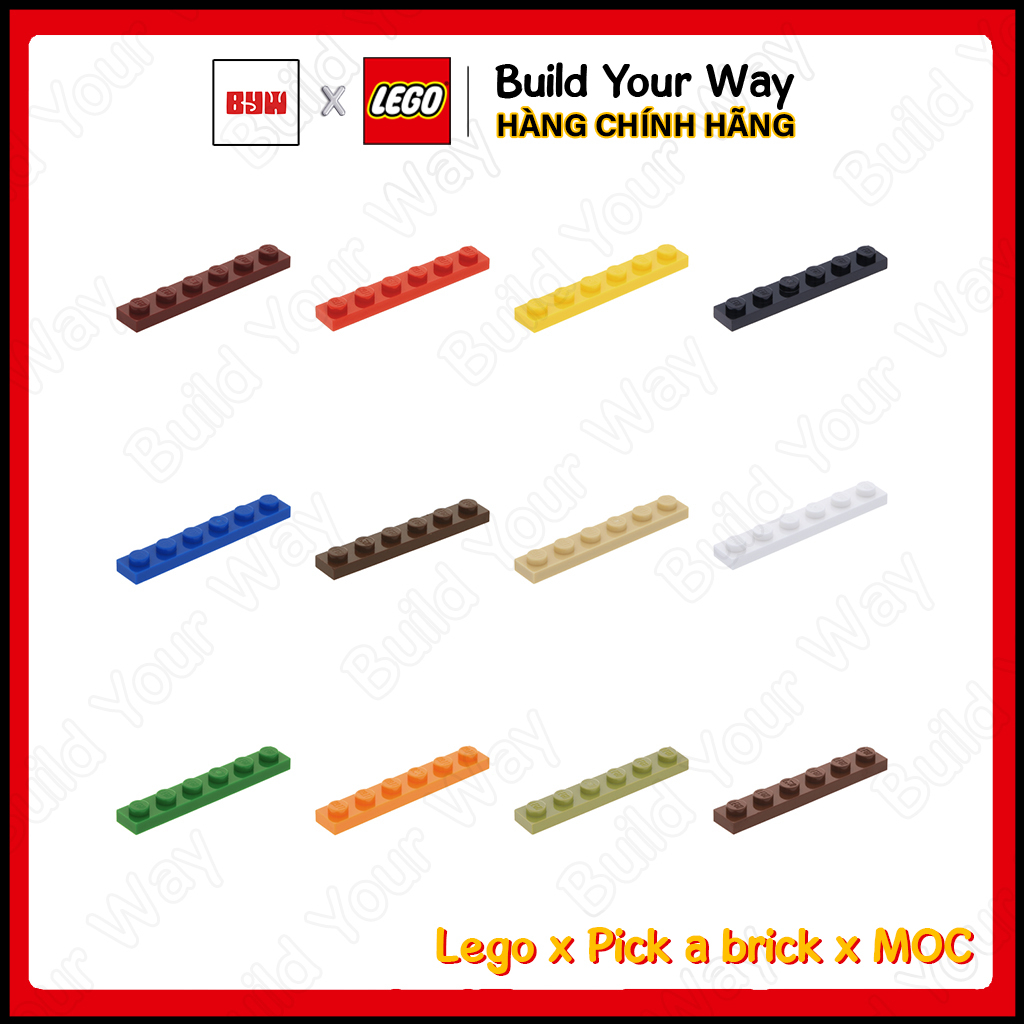 Gạch Lego chính hãng Tấm cơ bản 1x6 / Part 3666: Plate 1 x 6 | Shopee ...