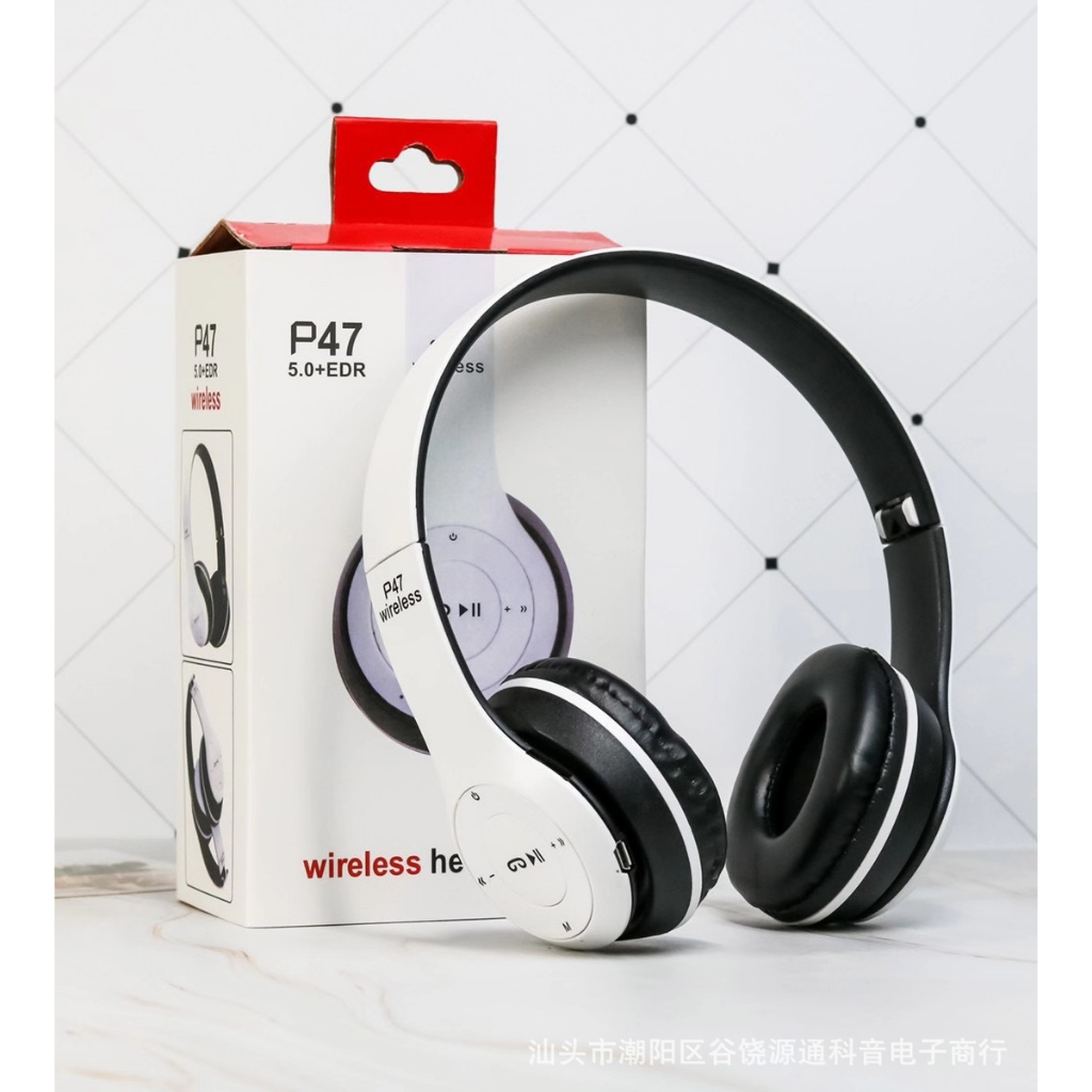 Tai Nghe Mèo Bluetooth P47M, ChụpTai Có Mic, Âm Bass Mạnh Mẽ Nghe Nhạc, Chơi Game. Học Onlie Cực ...