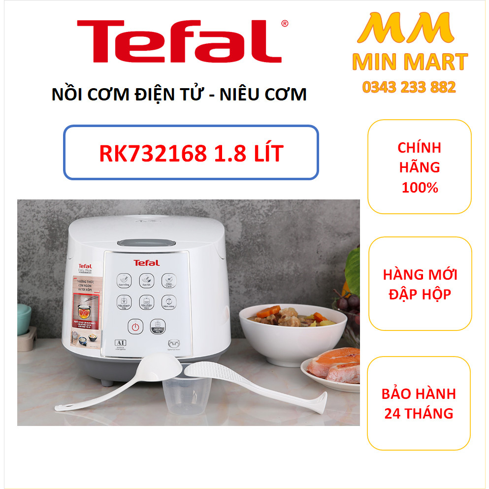 Nồi Cơm Điện Tử Tefal RK732168 1.8 lít - Lòng Nồi Niêu Cơm: Cam Kết Chính Hãng, Hàng Mới Đập Hộp ...