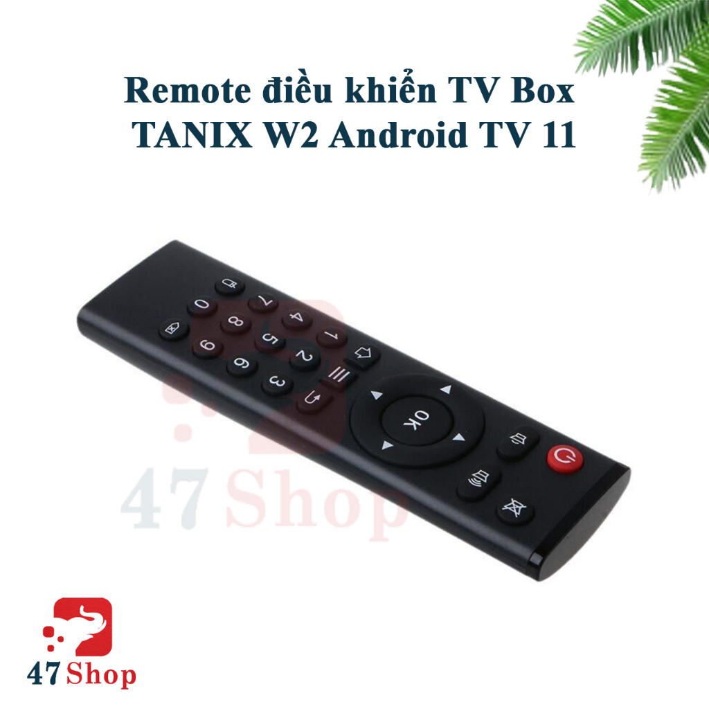 Remote điều khiển hồng ngoại TV Box TANIX W2 Android TV 11 | Shopee ...