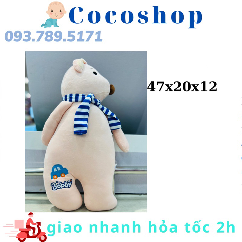 Gấu bông bobby cho bé có khăn choàng, dễ thương | Shopee Việt Nam