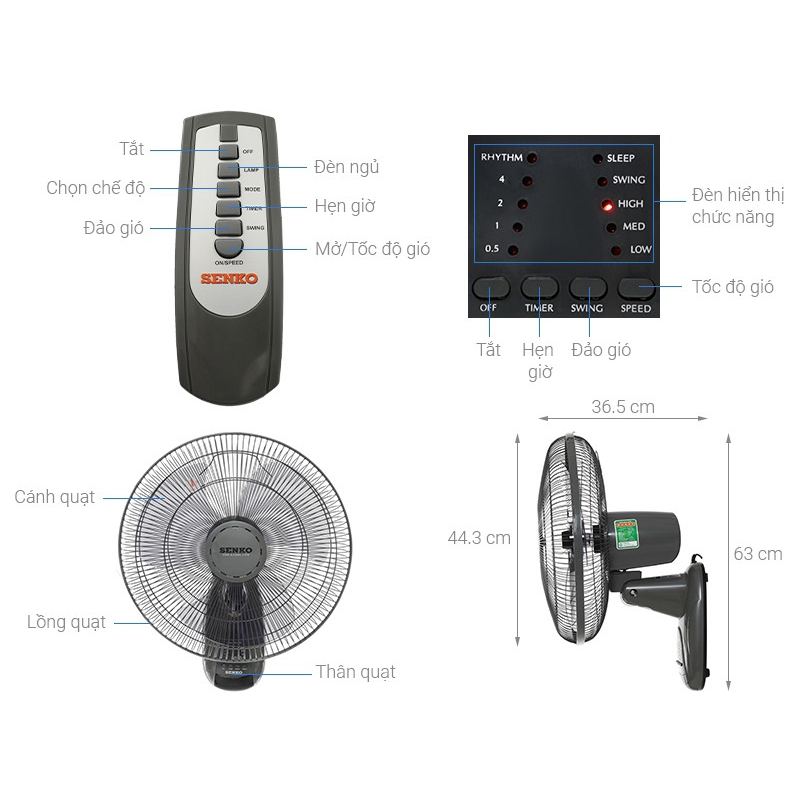 Quạt Treo Senko TR1628 | Shopee Việt Nam