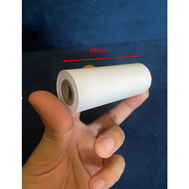 giấy in 80mm A7 decal ( có keo dán ) cho máy in SNBC , máy A7 cầm tay | Shopee Việt Nam