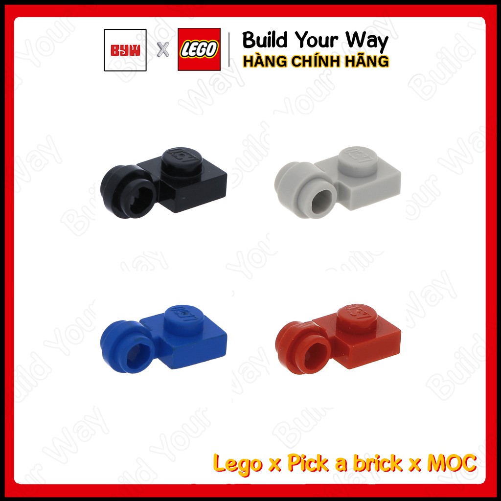 Gạch Lego lắp ghép chính hãng 1 x 1 có vòng gắn / Part 4081b: Plate ...