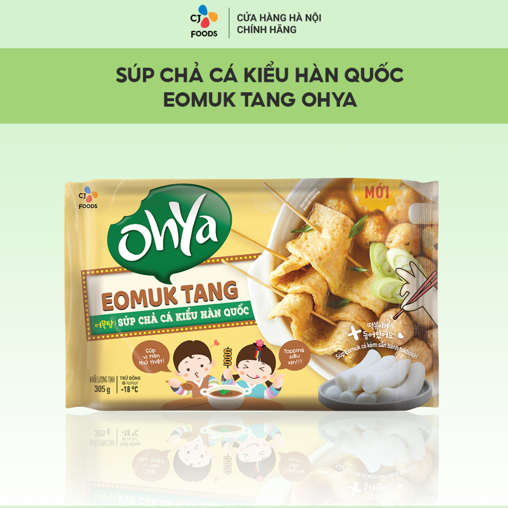 [HN] Súp Chả cá Hàn Quốc Eomuk Tang Ohya 305g (đầy đủ topping) ( Date ...
