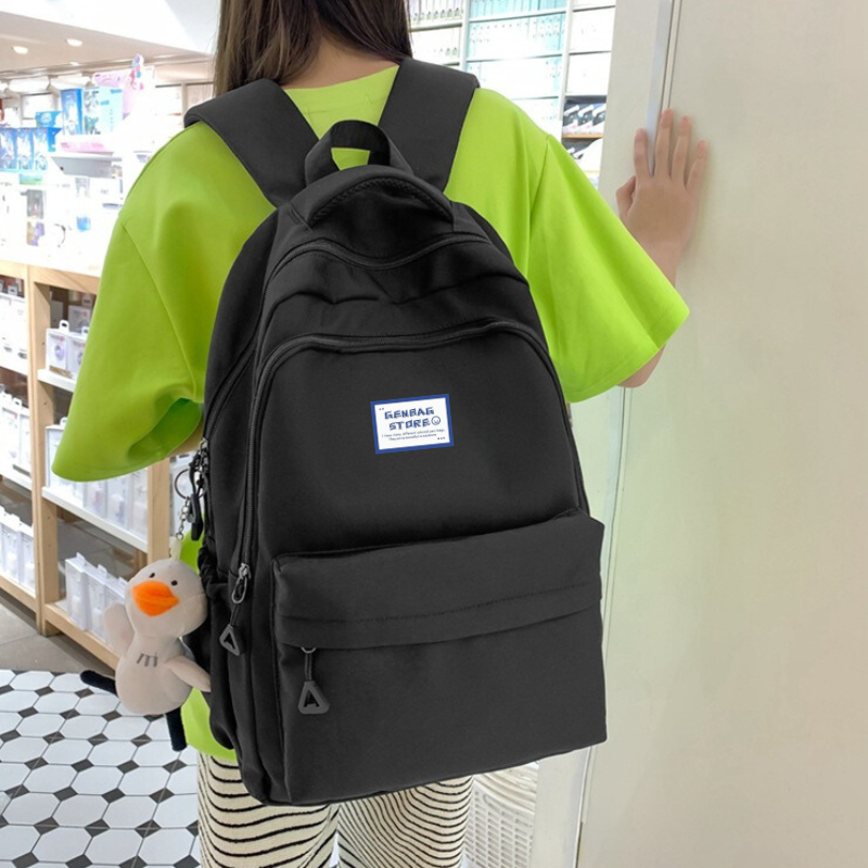 Balo laptop 15.6 inch GENBAG balo đi học nữ có ngăn chống sốc vải dù BL07 | Shopee Việt Nam