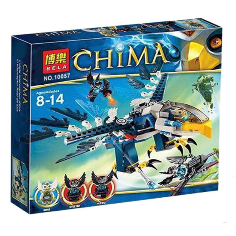 (Có sẵn-không hộp) Bela Chima 10057- Mô hình lắp ráp máy bay chiến đấu ...