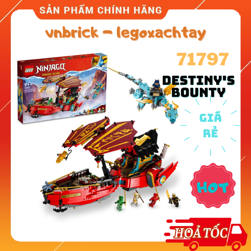 LEGO NINJAGO 71797 Destiny’s Bounty Chạy Đua Với Thời Gian | Shopee ...