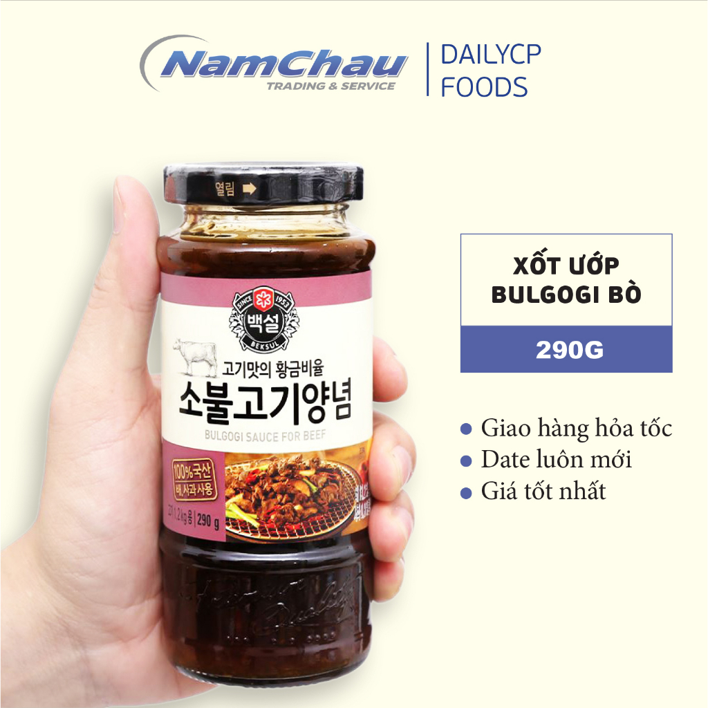 Xốt ướp thịt nướng Hàn Quốc vị Bò Bulgogi CJ Beksul 290g - Nhập khẩu từ Hàn Quốc | Shopee Việt Nam