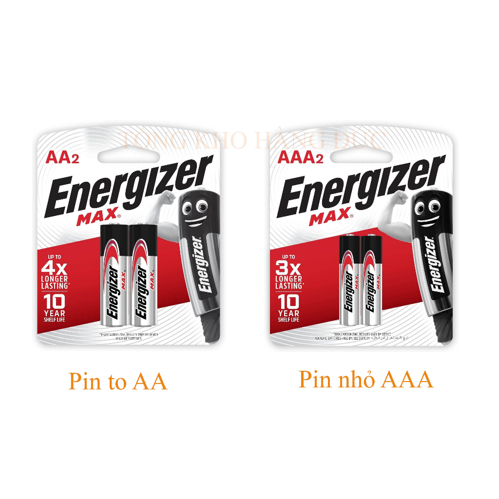 Pin Energizer AA/AAA 1,5 V Siêu Bền , Không chảy nước Hàng Chính hãng ...