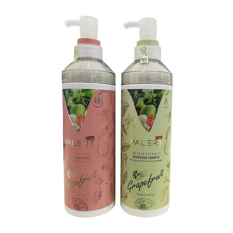 Bộ Dầu Gội và Xả Bưởi Grape Fruit VALERT (850ml x 2 chai) | Shopee Việt Nam