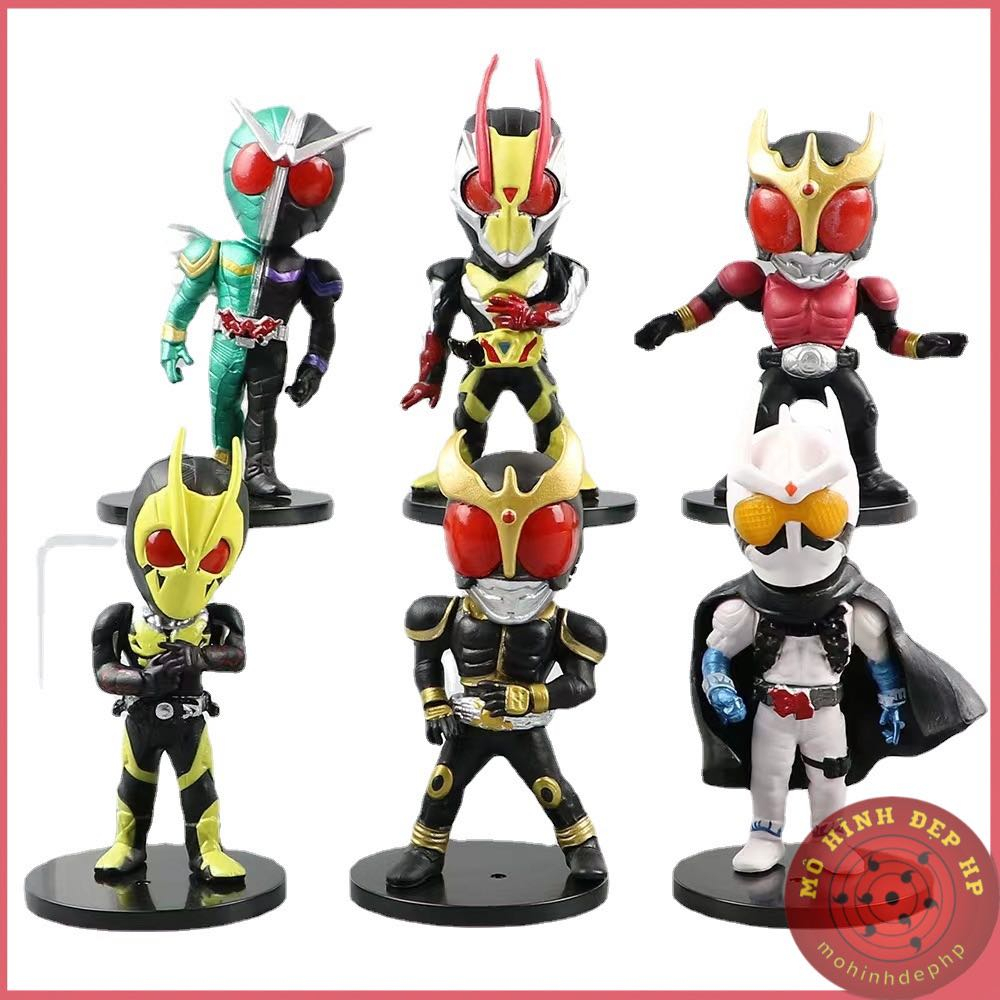 bộ mô hình 6 nhân vật kamen rider Kabuto Decade W Zero One | Shopee ...