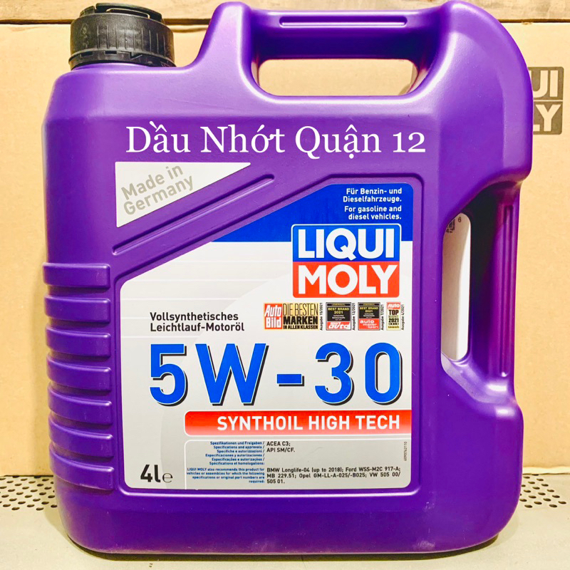 Dầu Nhớt Xe Hơi - Ôtô Cao Cấp Tổng Hợp LIQUI MOLY SYNTHOIL HIGH TECH 5W ...