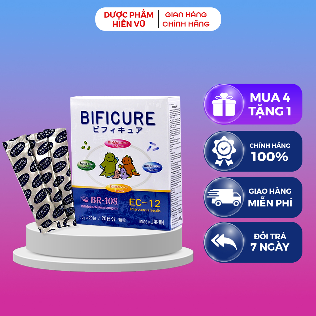 (Mua 4 Tặng 1) Men Vi Sinh BIFICURE Hỗ Trợ Tiêu Hoá, Bổ Sung Lợi Khuẩn ...