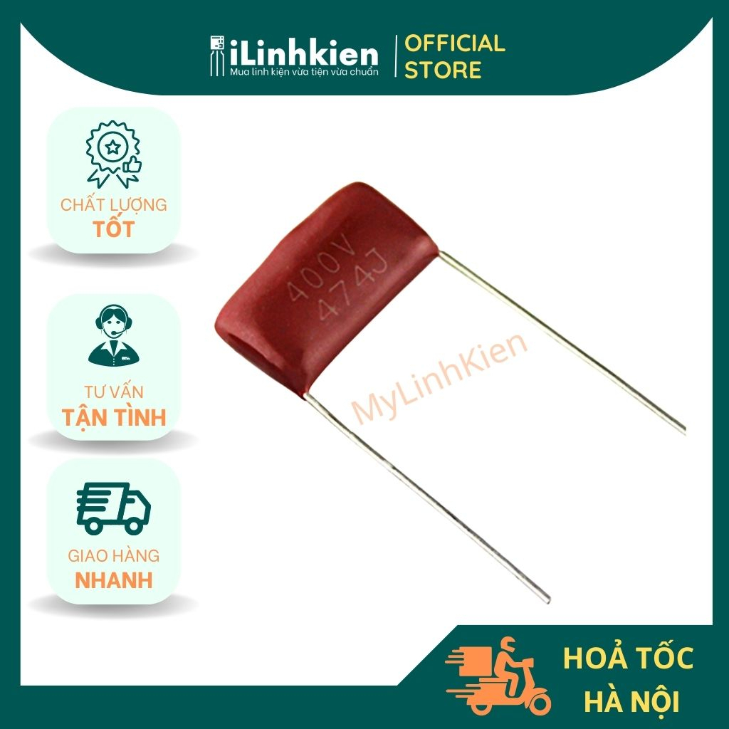 Tụ CBB 400V 474J 470nF 0.47uF 15mm chất lượng cao. | Shopee Việt Nam