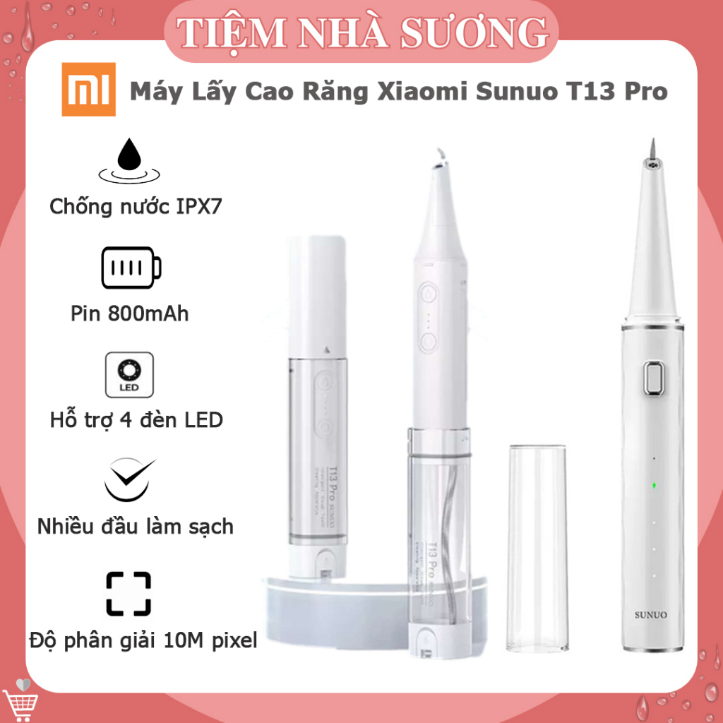 Máy Lấy Cao Răng Xiaomi Sunuo T13 Pro/ T12 Pro - Chống nước IPX7 - 4 ...