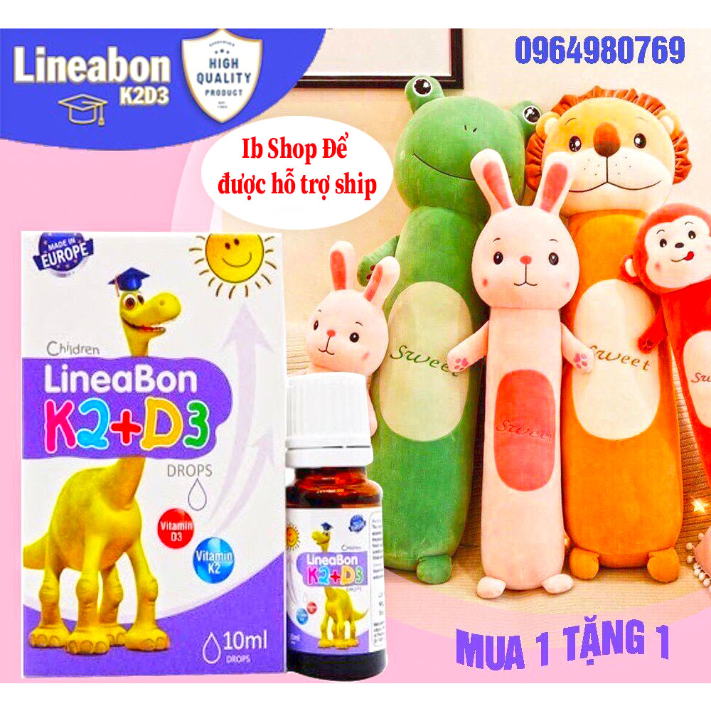 Vitamin lineabon k2 d3 bổ sung k2 d3 mk7 giúp tăng khả năng hấp thu canxi cho trẻ | Shopee Việt Nam