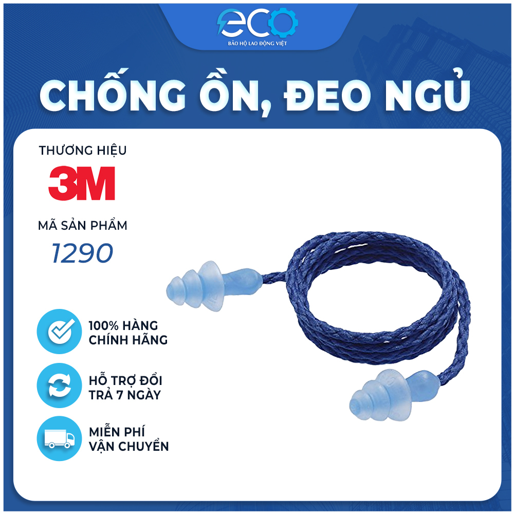 Nút bịt tai chống ồn 3M 1290 có dây chính hãng | Shopee Việt Nam
