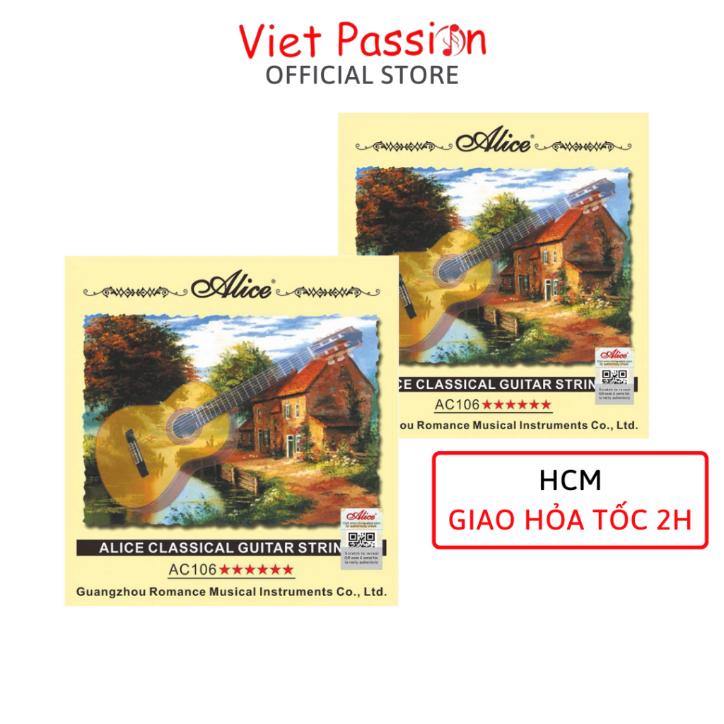 Dây lẻ nylon đàn guitar classic Alice AC106 chính hãng dây nilon cho đàn ghi ta cổ điển Viet ...
