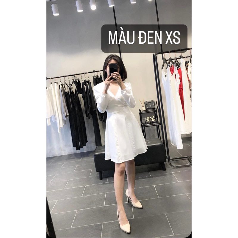 Đầm Popbirdy lụa màu đen size XS thanh lý | Shopee Việt Nam