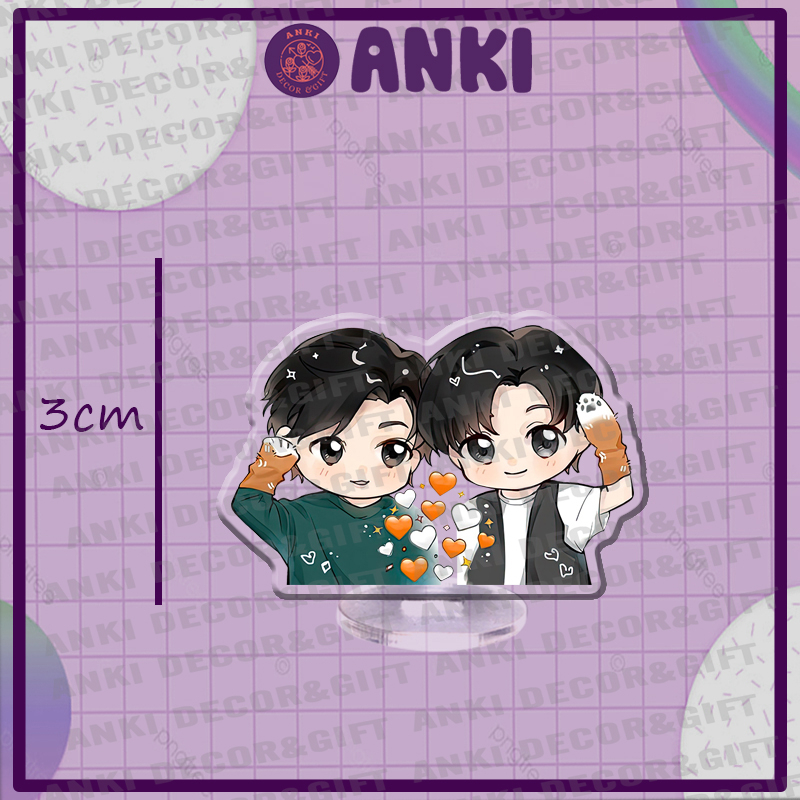 Standee mini FIRSTKHAOTUNG chibi dễ thương, standee (3cm) mica trong ...