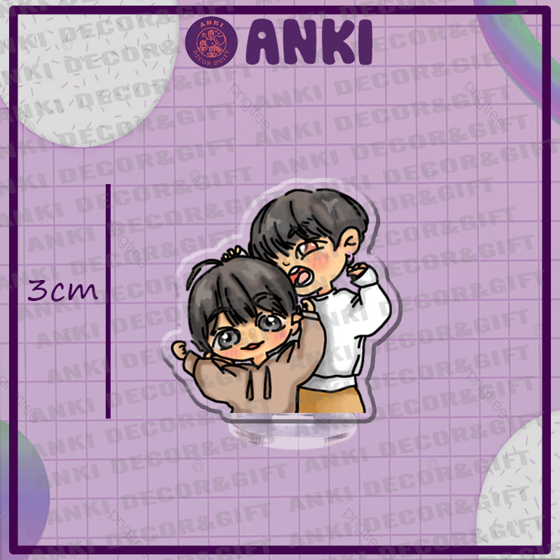 Standee mini FIRSTKHAOTUNG chibi dễ thương, standee (3cm) mica trong ...