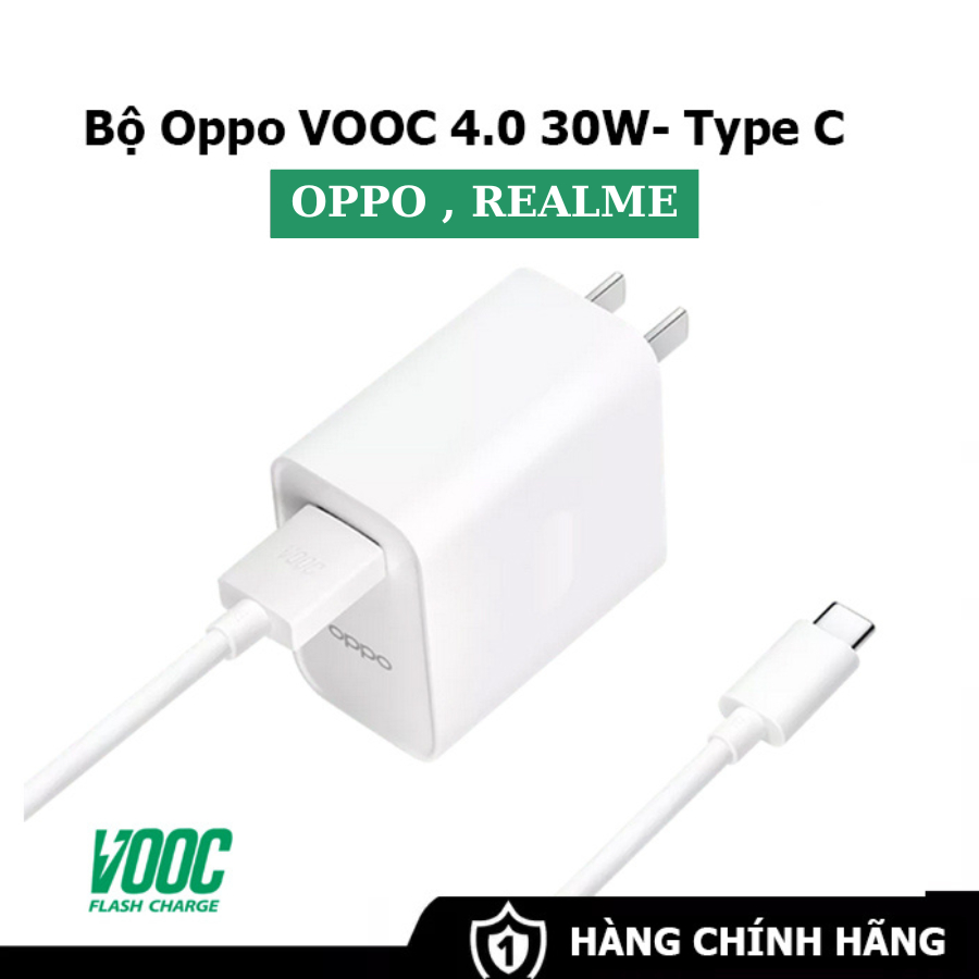 Bộ Sạc Nhanh 30w , 33W OPPO REALME, VOOC Chân TypeC Chính Hãng Cho Dòng ...