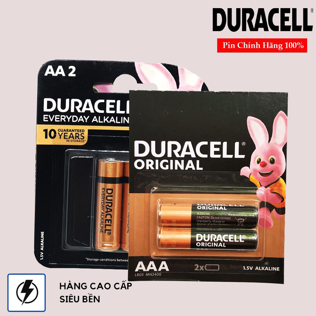 [CHÍNH HÃNG] Pin Duracell AA / AAA dung lượng cao 1,5V vỉ 2 viên siêu ...