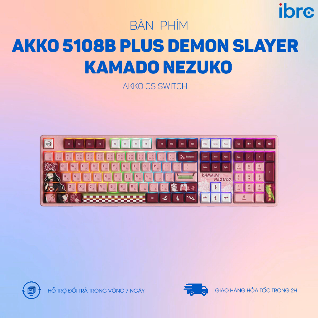 Bàn phím AKKO 5108B Plus Demon Slayer – Kamado Nezuko (Multi-modes ...