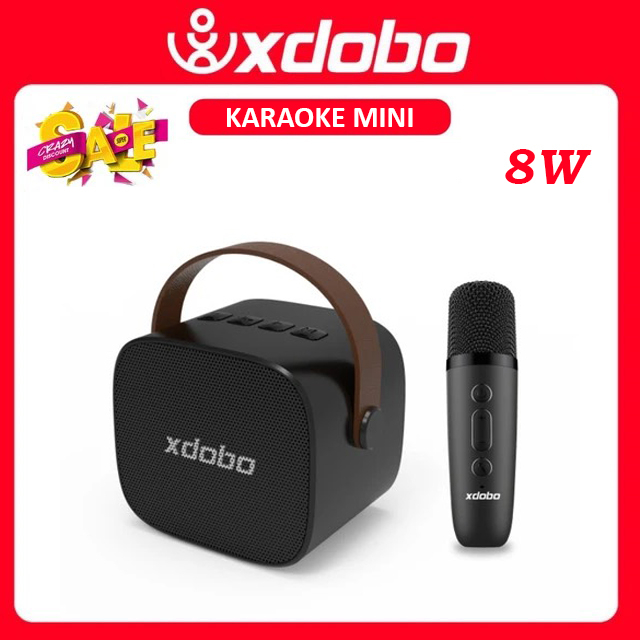 Loa Karaoke Mini Bluetooth 5.0 Xdobo Mini, Công suất 8W hát hay siêu trầm, Pin 2000mAh sử dụng ...