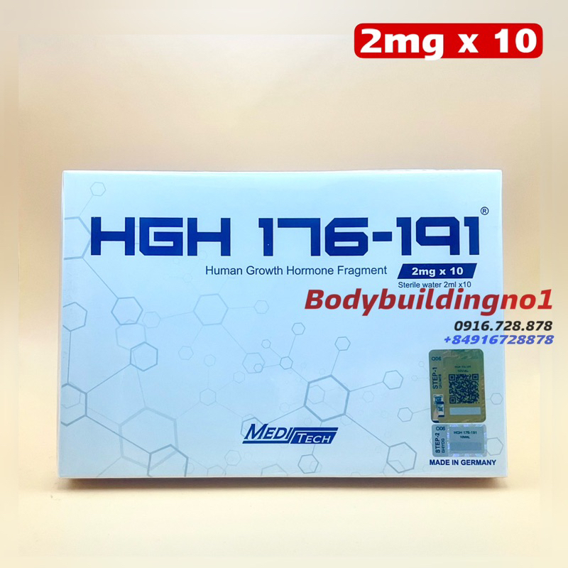 Siêu Giảm Mỡ HGH Fragment 176-191 - Chính Hãng Meditech Hộp 2mg x 10 ...