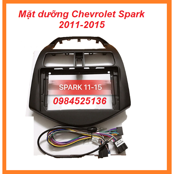 Mặt dưỡng 9 inch Chevrolet Spark 2011-2015 kèm dây nguồn cắm zin theo ...