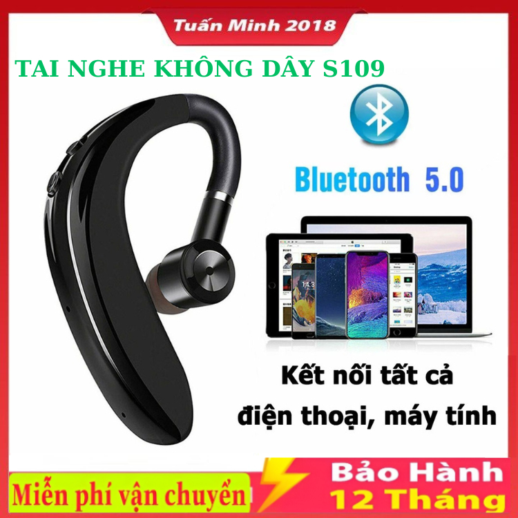 Tai nghe thể thao không dây S109 bluetooth 5.0 micro HD chống ồn rảnh ...