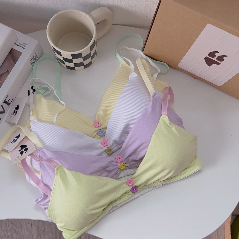 [New items] Áo brallete Cotton tone pastel - Amanda Bra - Design by ...
