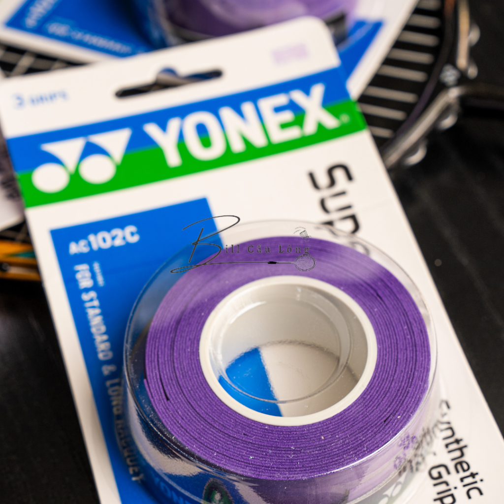 Quấn cán nhựa 3in1 Yonex AC 102C cao cấp HỒNG ĐẬM, 1 cuộn dùng được 3 cây vợt | Shopee Việt Nam