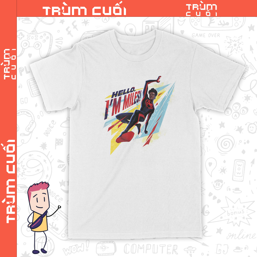 Áo thun Hello Miles - Across The Spider-Verse, Trùm Cuối Marvel Cine ...