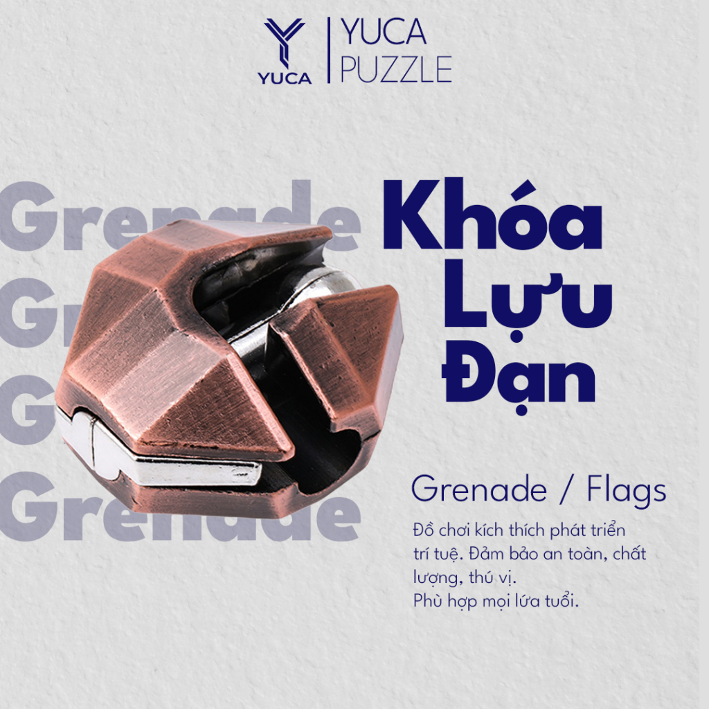 Đồ chơi trí tuệ Grenade, Yuca Puzzle - Lựu đạn thần công | Shopee Việt Nam